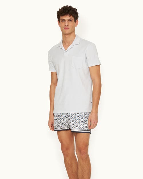 ORLEBAR BROWN terry towelling tailored fit towelling polo shirt
